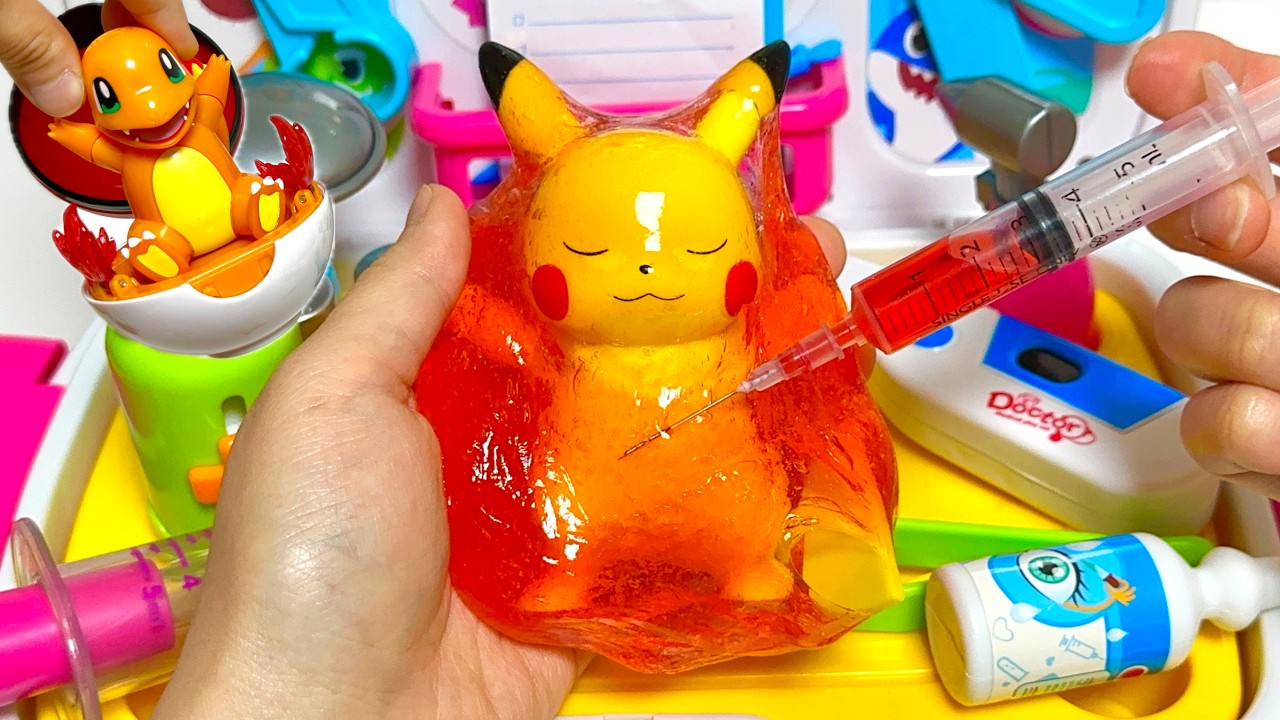 [🌟Toy ASMR🌟] 🏥Pokémon Doctor Toys & Battle Toys ASMR | Pikachu ...